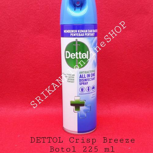 Jual DETTOL Anti Bacterial Disinfectant Spray Crisp Breeze Botol 225 ml ...
