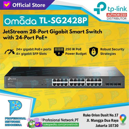 Promo TP-Link TL-SG2428P JetStream 28-Port Gigabit Smart Switch with 24 ...