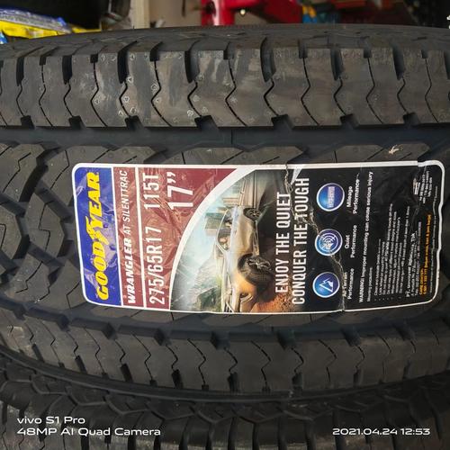 Jual ban mobil fortuner pajero GOOD YEAR WRANGLER SILENTRAC 275/65 R17 ...