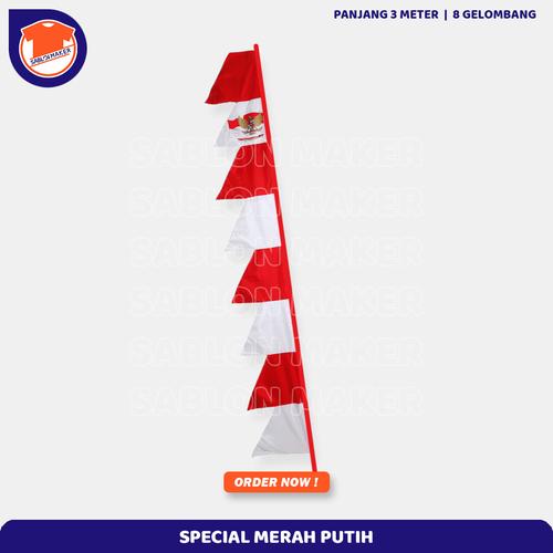 Jual Umbul Umbul Merah Putih Garuda ZigZag 8 - Kab. Tangerang - Sablon Maker | Tokopedia