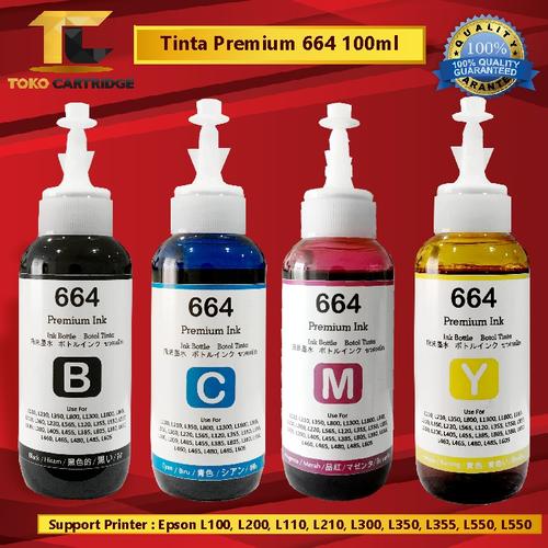 Jual Tinta Premium Ink Printer Epson L100 L110 L120 L200 L210 L220 L300 ...