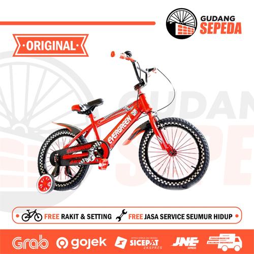 Jual Sepeda anak roda 4 BMX Evergreen Logan 16 inch 5 -9 tahun COD SNI ...