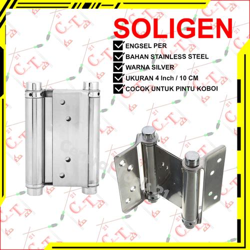 Jual Engsel Per Pintu Koboi 4 Inch Stainless Steel Soligen - Jakarta ...
