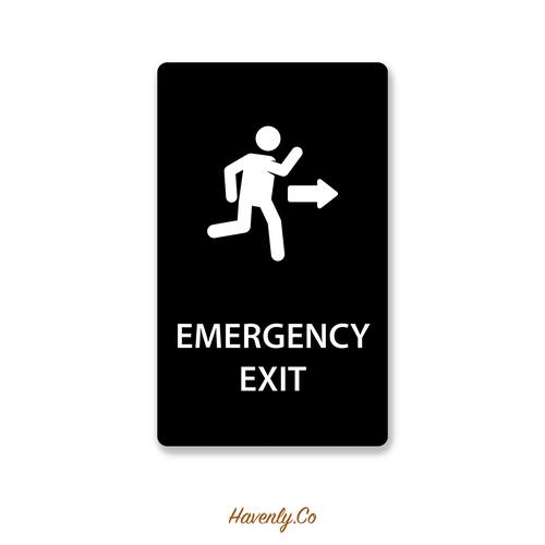 Jual Emergency Exit Sign Board Akrilik | Akrilik Sign | Papan Himbauan ...