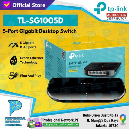 Jual TP-LINK TL-SG1005D TPLink 5 Port Gigabit Desktop Switch Hub - Jakarta Pusat - Profesional ...