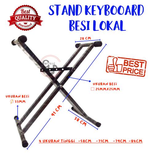 Jual Stand Keyboard Besi Silang Double XX Lokal Murah - Jakarta Pusat ...