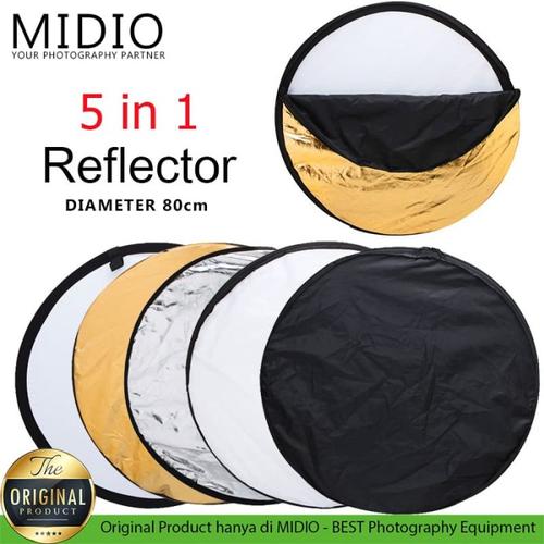 Jual Reflector Foto 5in1 Midio Diameter 80cm Reflektor Foto Studio ...