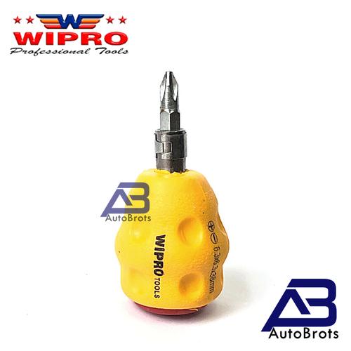 Jual WIPRO Obeng 2 Way BB Kuning Pendek Cebol 1-1/2" x 6mm Soft Handle ...
