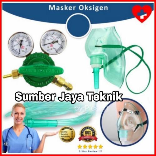 Jual Tabung Regulator Oksigen Medis Botol Oxygen Masker Oksigen O2 ...