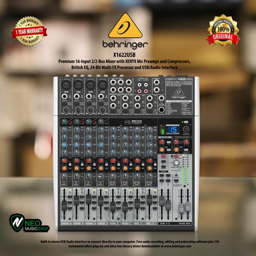 Jual Behringer X1622USB Mixer with XENYX Mic Preamps and Compressors ...