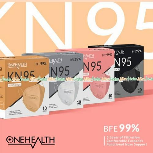 Jual MASKER KN95 ONEHEALTH MASKER KN95 MEDIS BFE 99% ORIGINAL WARNA ...