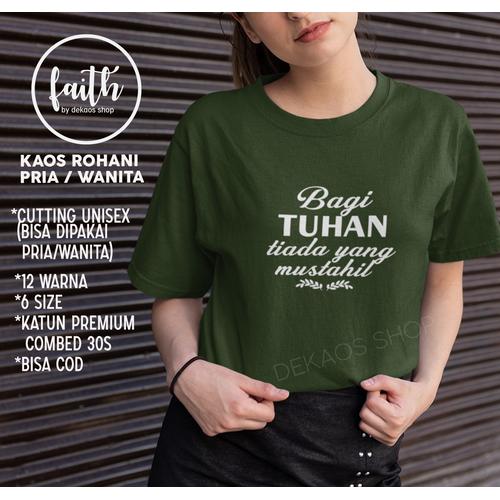 Jual KAOS ROHANI KRISTEN / KAOS ROHANI PRIA WANITA /KAOS ROHANI/DEKAOS ...