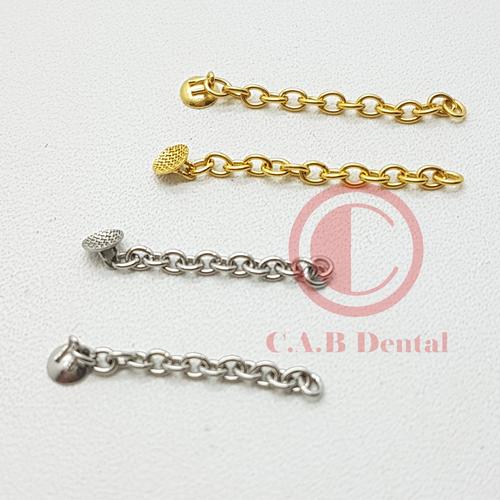 Jual ORTHO LINGUAL BUTTON CHAIN GOLD & SILVER / ORTHO TRACTION CHAIN ...