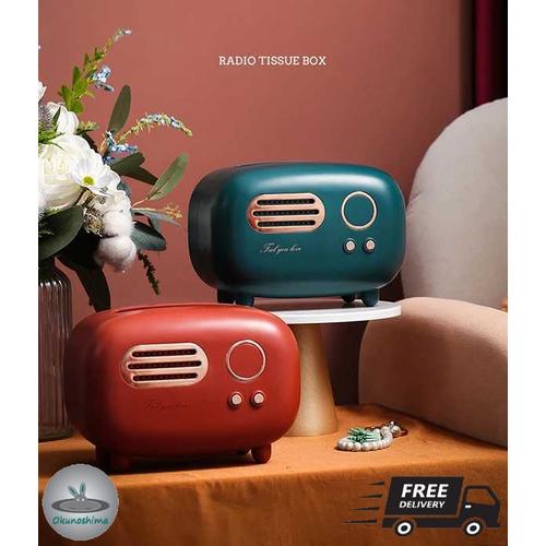 Jual Classic Radio Tissue Box Kotak Box Tempat Tissue Model Radio Retro ...