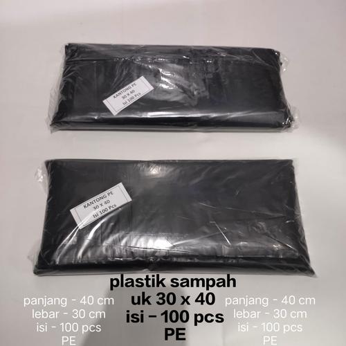 Jual Plastik sampah, Packing Hitam uk 30x40, Plastik sampah hitam kecil ...