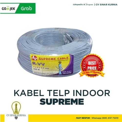Jual Kabel Telpon Telepon Telfon INDOOR SUPREME 2x2x0.6 | 100 Meter ...