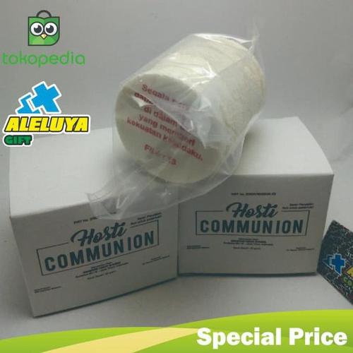 Jual READY HOSTI / ROTI PERJAMUAN KUDUS DENGAN AYAT ALKITAB ISI 50 ...