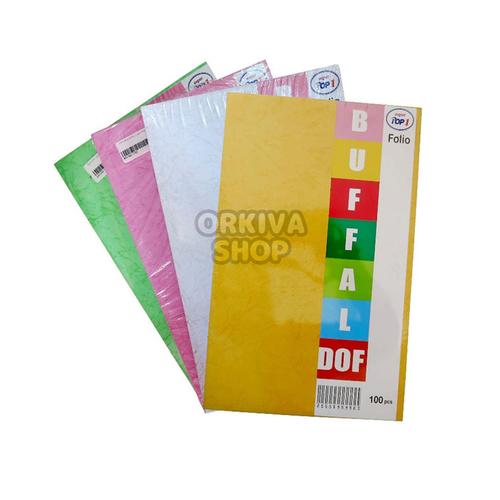 Jual KERTAS BUFFALO Urat Folio Super Pop 1 (isi 5 lembar) - Hijau Pupus ...