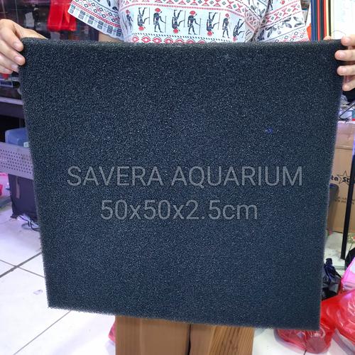 Jual BUSA HITAM BIOFIL 50x50x2.5cm / MEDIA FILTER / BIOFOAM / TEBAL 2 ...