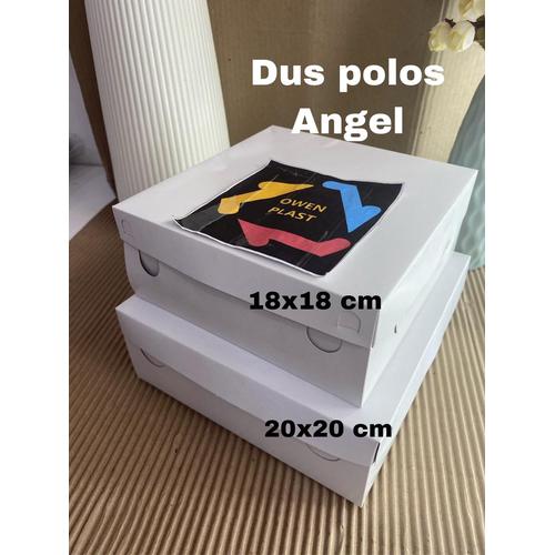 Jual DUS/KOTAK/BOX NASI POLOS 18X18 DAN 20X20 CM ANGEL TEBAL DAN KOKOH ...