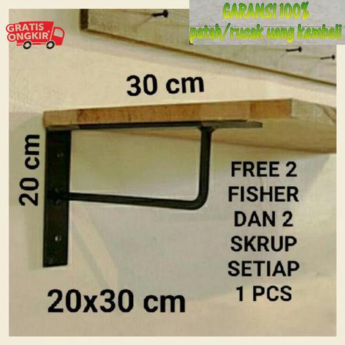 Jual Rak Dinding Gantung Rak Besi siku Dinding Penyangga Rak Besi Siku ...