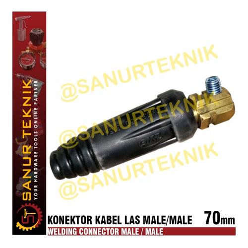 Jual Konektor Kabel Las Male / Male Welding Connector 35-50mm (35-50 mm ...