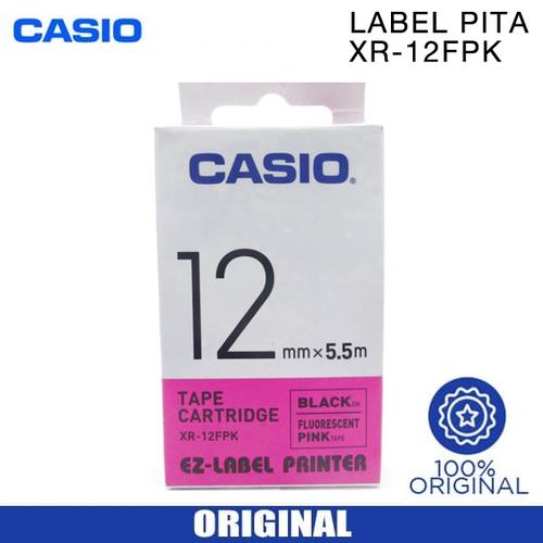 Jual PITA LABEL CASIO XR 12-12mm - FLOURESCEN PINK - Jakarta Barat ...