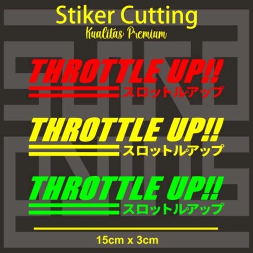 Jual STIKER CUTTING THROTTLE UP japan modifikasi (TERBAIK + TERMURAH ...