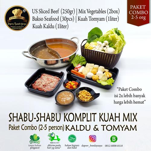 Jual Paket Shabu Komplit Combo Kuah Mix Kaldu Tomyam 2-5 org (Halal ...
