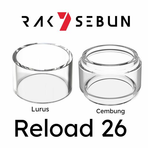 Jual Reload 26 RTA glass kaca gelas replacement cembung lurus - CEMBUNG ...