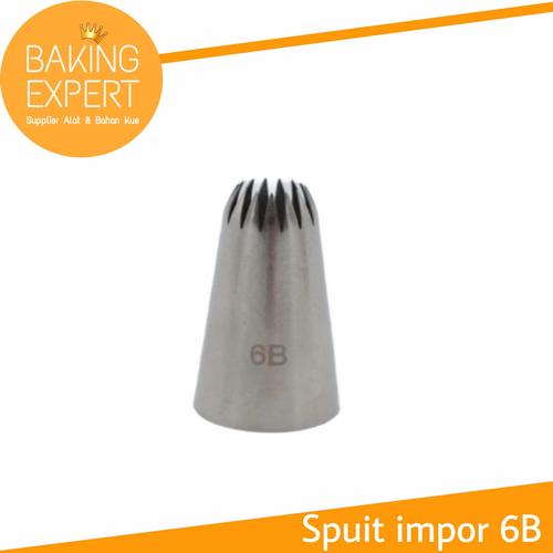 Jual Spuit impor 6B bukan wilton 6 B pipping tip bintang #6B stainless ...