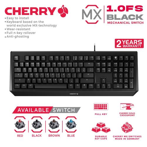 Promo CHERRY MX Mechanical Gaming Keyboard Full Size - MX1.0 FS NBL ...