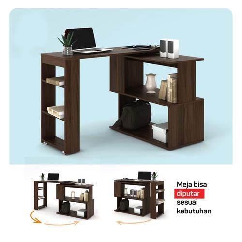 Promo Stacey / Meja serbaguna / Meja kantor - PRO OAK, BUBBLE WRAP ...