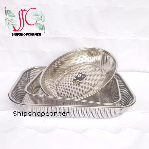 Jual Nampan saringan Tirisan buah sayur stainless Home Pro / Drying ...