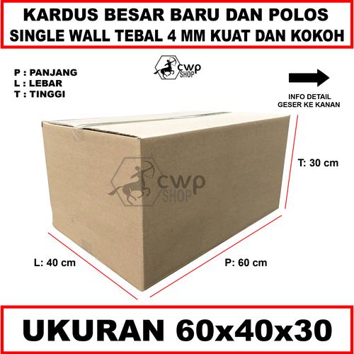 Promo Kardus Box Besar Uk60x40x30 - Jakarta Barat - karduscwp | Tokopedia