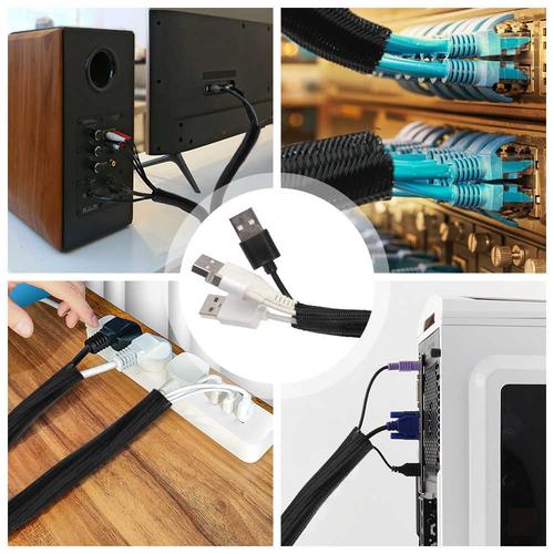 Jual 6mm Pembungkus Kabel Cable Snake Skin/Pelindung Cable 6mm Black ...