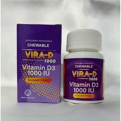 Jual VITAMIN D3 1000 IU VIRA-D ISI 100 TABLET KUNYAH - Jakarta Timur ...