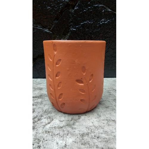 Jual POT BUNGA TERAKOTA MOTIF DAUN SILINDER / GERABAH - Kab. Bogor ...