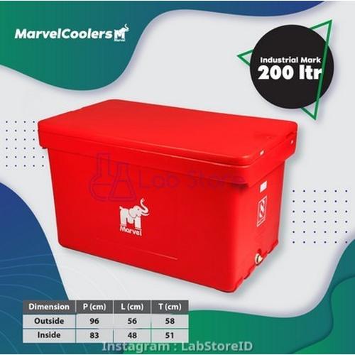 Jual Cool Box Coolbox Cooler Ice Box Storage 200 ltr Marvel| KHUSUS ...