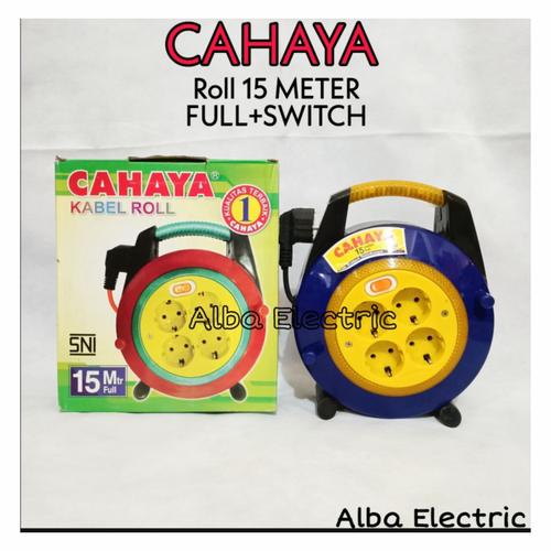 Jual ROLL KABEL 15 METER FULL + SWITCH CAHAYA /BOX KABEL TEMBAGA SNI 4L ...