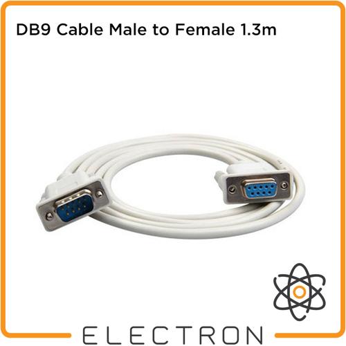 Jual DB9 Cable Male to Female 1.3m Kabel RS232 Serial COM 9-pin 1.3 ...