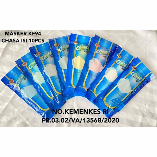 Jual MASKER KF94 CHASA 3D STEREOSCOPIC FISH SACHET ZIPLOCK ISI 10PCS ...