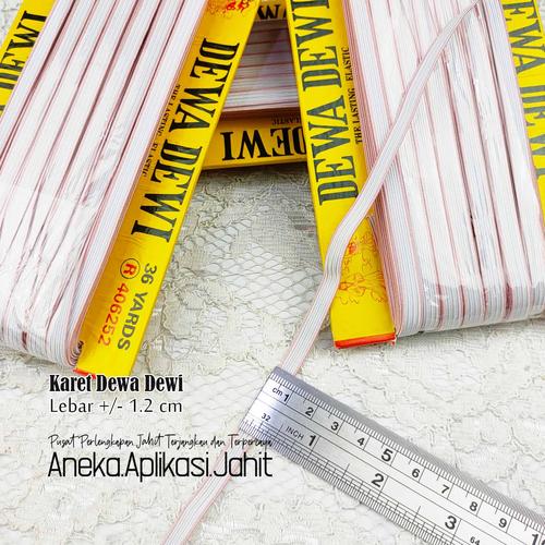 Jual 1 PAPAN TALI KARET ELASTIS KOLOR DEWA DEWI 1 CM 36 YARDS - Kab ...