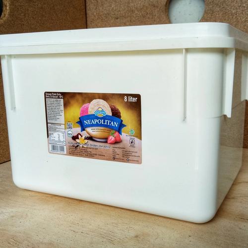 Jual Kotak ember eskrim plastik tebal container box 8L UK26x20x18 ...