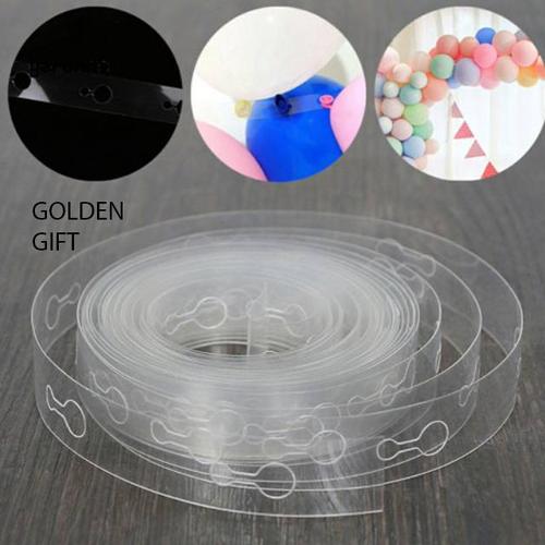 Jual 1 Roll Panjang 5 meter Ballon Chain Tape Strip u/ Dekorasi Balon ...