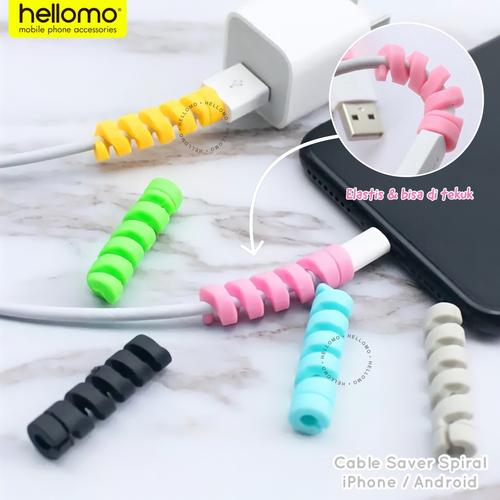 Jual Cable Protector Spiral / Pelindung Kabel / Lightning Saver iPhone ...
