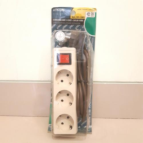 Jual EXTENSION cable UTICON sambungan 3 lubang ST-1382 - Jakarta Utara ...