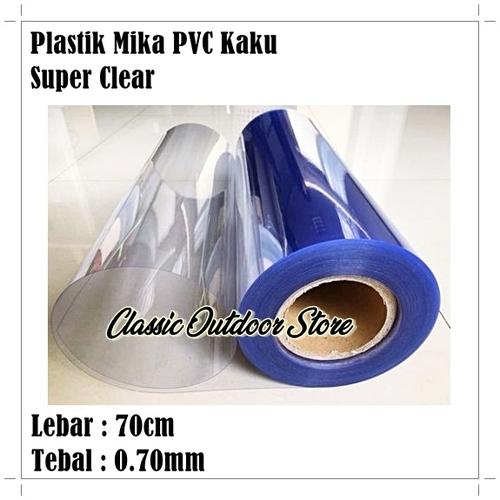 Jual Plastik PVC Mika Kaku Bening Lebar 70 cm Tebal 0.70mm - 0,30 mm ...