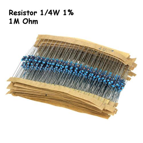 Jual Resistor 0,25Watt - 1M 1000K Ohm 1/4W 0,25W Toleransi 1% Metal ...