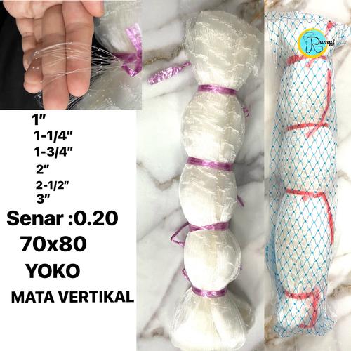 Jual JALA JARING PUKAT IKAN UDANG 73m SENAR 0.20 LEBAR MATA 70X80 YOKO ...